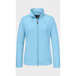Sch&ouml;ffel Fleecejacke SCH&Ouml;FFEL "Fleece Jacket Leona3", Damen, Gr. 42, 8015, blau, Oberstoff: 100% Polyester, regular fit, hoch geschlossener Ausschnitt, Jacken Fleecejacke