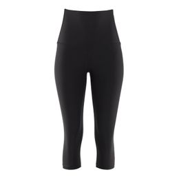 Leggings WINSHAPE "3/4 Functional Comfort HWL212C", Damen, Gr. M, Normalgr&ouml;&szlig;en, schwarz, 85% Polyester, 15% Elasthan, Hosen Leggings, High Waist