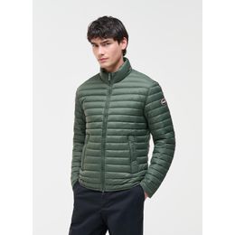 Leichtdaunenjacke COLMAR "MENS DOWN JACKET", Herren, Gr. 52, khaki, Web, Obermaterial: 100% Nylon. Futter: 100% Nylon. Wattierung: 90% Entendaune, 10% Entenfeder, unifarben, regular fit normal, hoch geschlossener Ausschnitt, abgesteppte Kante, Jacken Leichtdaunenjacke, leichte F&uuml;llung aus echten Daunen, 2-Wege-Rei&szlig;verschluss, Regular Fit