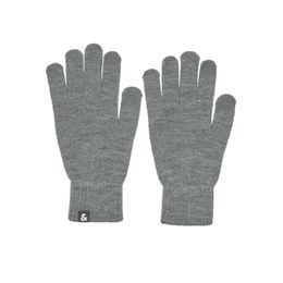 Jack & Jones Jack & Jones Fingerhandschuhe 'Barry' Herren Gr&ouml;&szlig;e XS/XXL dunkelgrau / schwarz / wei&szlig;
