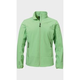 Sch&ouml;ffel Outdoorjacke SCH&Ouml;FFEL "Softshell Jk Style Mirusha WMS", Damen, Gr. 40, 6175, gr&uuml;n, Oberstoff: Aussenseite: 100% Polyester, Innenseite: 100% Polyester; (Membran: Thermoplastisches Polyurethan); Futter: 100% Polyester, regular fit, hoch geschlossener Ausschnitt, Jacken Outdoorjacke