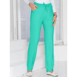 Jerseyhose Classic Basics, Damen, Gr. 38, Normalgr&ouml;&szlig;en, gr&uuml;n (mint), 100% Baumwolle, unifarben, lang, Hosen Jerseyhose
