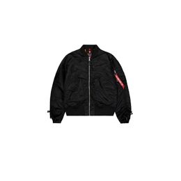 Bomberjacke Alpha Industries "CWU MA-1 Bomber Women", Damen, Gr. S/M, schwarz, Obermaterial: 100% Nylon, Lining/F&uuml;llung: 100% Polyester, Jacken Bomberjacke