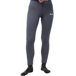 Funktionsleggings Jack Wolfskin "INFINITE LIGHT PANTS W", Damen, Gr. S (36), Normalgr&ouml;&szlig;en, grau (graphite), Obermaterial: 100% Polyester, Hosen Funktionsleggings
