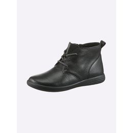 Waldl&auml;ufer Stiefelette WALDL&Auml;UFER, Damen, Gr. 4,5, schwarz, Glattleder, Rindsleder, Basic, Schuhe Stiefelette
