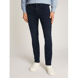 Straight-Jeans Tommy Hilfiger "CORE DENTON", Herren, Gr. 36, L&auml;nge 32, blau (blau schwarz), Denim/Jeans, Obermaterial: 45% Baumwolle, 35% Viskose, 10% Lyocell, 8% Elastomultiester, 2% Elasthan, straight fit, Jeans Straight-Jeans, Topseller