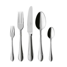 Villeroy & Boch Besteck-Set VILLEROY & BOCH "Tafelbesteck Mademoiselle 30er Set silber", silber, 30, Essbesteck-Sets, Besteck-Set, rostfrei, sp&uuml;lmaschinengeeignet