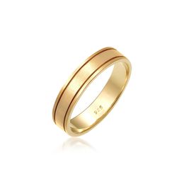 Partnerring Elli Premium "Ring Paarring Bandring Trauring Hochzeit Ehe 925 Silber" Gr. 56, gold, Fingerringe, Damen, 56, Silber 925 (Sterlingsilber), Partnerring