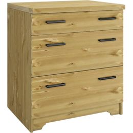 Unterschrank Home Affaire "Meliss", natur, B:80cm H:88cm T:60cm, Massivholz, Schr&auml;nke, Unterschrank, aus massiver Kiefer, Breite 80 cm, Soft-Close-Funktion