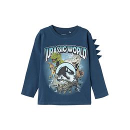 name it Shirt 'Jolly Jurassic' Jungen Gr&ouml;&szlig;e 122/128 saphir / grau / apfel / wei&szlig;