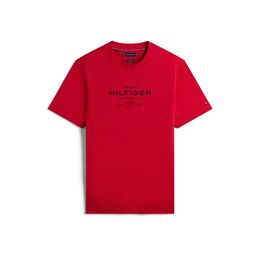Tommy Hilfiger T-Shirt Herren Gr&ouml;&szlig;e XXL rot / schwarz