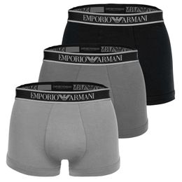 Emporio Armani Boxershorts Herren Gr&ouml;&szlig;e L grau / schwarz