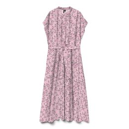 Vero Moda Curve Kleid 'VMCJosie' Damen Gr&ouml;&szlig;e 44 smaragd / rosa / pastellpink Winterkleid