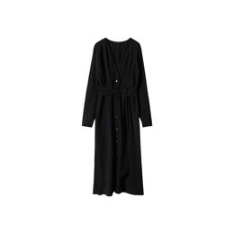 Mango Shirt Dress 'Lotus' female Black size M