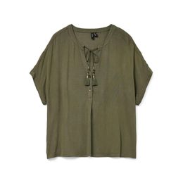 V&eacute;ro Moda Vero Moda Bluse 'VMBENTE SS WIDE TOP WVN GA' Damen Gr&ouml;&szlig;e L oliv