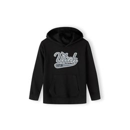 MINOTI Sweatshirt Jungen Gr&ouml;&szlig;e 98/104 grau / schwarz