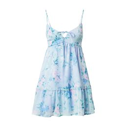 Hollister Kleid 'BARE FESTIVAL' Damen Gr&ouml;&szlig;e 40 t&uuml;rkis / royalblau / hellblau / pflaume