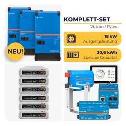 HUSATECH PowerSet: 3-phasig mit 3x MultiPlus-II 48/6k5/100-50 + Cerbo GX MK2 + 6x E-Box V5&deg; | 18 kW 30,6 kWh