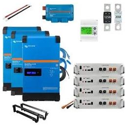HUSATECH PowerSet 3 Phasig mit Victron MultiPlus II 48/5000/70-50 GX und 20,4 kWh E-BOX 48100R-C Pytes Speicher
