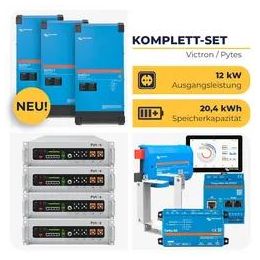 HUSATECH PowerSet: 3-phasig mit 3x MultiPlus-II 48/4k5/55-32 + Cerbo GX MK2 + 4x E-Box V5&deg; | 12 kW 20,4 kWh