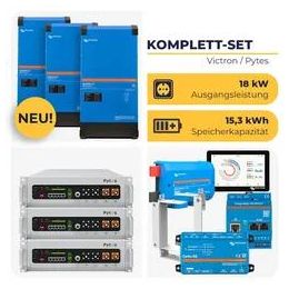 HUSATECH PowerSet: 3-phasig mit 3x MultiPlus-II 48/6k5/100-50 + Cerbo GX MK2 + 3x E-Box V5&deg; | 18 kW 15,3 kWh