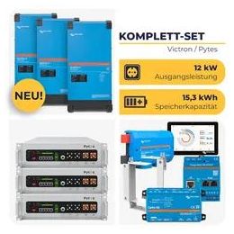 HUSATECH PowerSet: 3-phasig mit 3x MultiPlus-II 48/4k5/55-32 + Cerbo GX MK2 + 3x E-Box V5&deg; | 12 kW 15,3 kWh