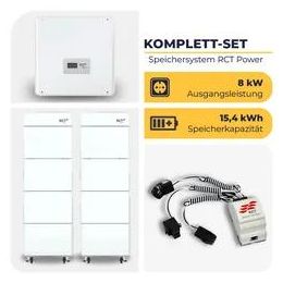 RCT POWER Storage DC Hybrid-Wechselrichter mit RCT POWER Battery | Hochvolt-Speichersystem | 3-phasig | 15,4 kWh | 8 kW