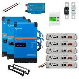 HUSATECH PowerSet 3 Phasig mit Victron MultiPlus II 48/5000/70-50 GX und 25,6 kWh E-BOX 48100R-C Pytes Speicher