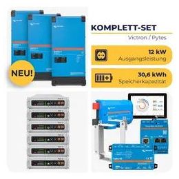 HUSATECH PowerSet: 3-phasig mit 3x MultiPlus-II 48/4k5/55-32 + Cerbo GX MK2 + 6x E-Box V5&deg; | 12 kW 30,6 kWh