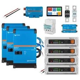 HUSATECH PowerSet 3 Phasig mit Victron MultiPlus-II 48/5000/70-50 und 20,4 kWh Pytes E-Box V5&deg; LFP-Batterie