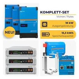 HUSATECH PowerSet: 3-phasig mit 2x MultiPlus-II 48/6k5/100-50 + 1x MultiPlus-II 48/6k5/100-50 GX + 3x E-Box V5&deg; | 18 kW 15,3 kWh