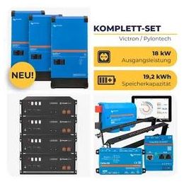 HUSATECH PowerSet: 3-phasig mit 3x MultiPlus-II 48/6k5/100-50 + Cerbo GX MK2 + 4x US5000 | 18 kW 19,2 kWh