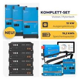 HUSATECH PowerSet: 3-phasig mit 3x MultiPlus-II 48/4k5/55-32 + Cerbo GX MK2 + 4x US5000 | 12 kW 19,2 kWh