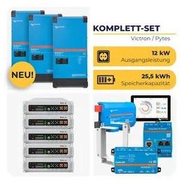 HUSATECH PowerSet: 3-phasig mit 3x MultiPlus-II 48/4k5/55-32 + Cerbo GX MK2 + 5x E-Box V5&deg; | 12 kW 25,5 kWh
