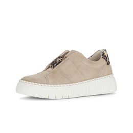 Sneaker Gabor "Sneaker low", Damen, Gr. 36, beige, Schuhe Sneaker