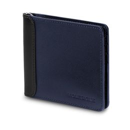 Moleskine Leder-Kartenetui "Classic" in Dunkelblau - (B)9 x (H)11 x (T)1,5 cm - 17% | Portemonnaies-etuis