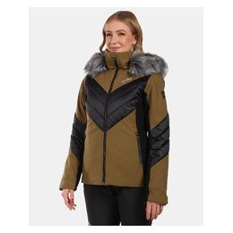 Kilpi Ski-/ Snowboardjacke "Lin" in Hellbraun/ Schwarz - 78% | Gr&ouml;&szlig;e 36 | Damen-outdoorjacken