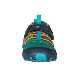 Trollkids Barfu&szlig;-Wanderschuhe "Skaland" in Gr&uuml;n/ Dunkelblau/ Orange - 23% | Gr&ouml;&szlig;e 26 | Kinder-outdoor-sport-schuhe