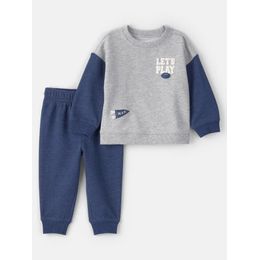 Carter's carter's 2tlg. Outfit in Grau/ Blau - 40% | Gr&ouml;&szlig;e 74 | Baby-sweatshirts-jacken