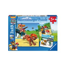PAW PATROL 3x 49tlg. Puzzle "Team auf 4 Pfoten" - ab 5 Jahren - 15% | Gesellschaftsspiele