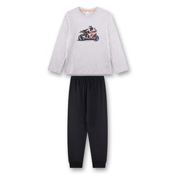 Sanetta Pyjama in Grau/ Schwarz - 37% | Gr&ouml;&szlig;e 164 | Kinder-waesche
