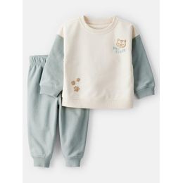 Carter's carter's 2tlg. Outfit in Creme/ Gr&uuml;n - 32% | Gr&ouml;&szlig;e 80 | Baby-sweatshirts-jacken