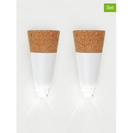 SuckUK 2er-Set: LED-Flaschenleuchte ''Bottle Light'' in Warmwei&szlig; - (L)5 cm - 14% | Lichterketten-dekobeleuchtung