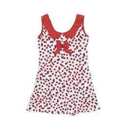 Deux ans de vacances Jumpsuit in Wei&szlig;/ Rot - 58% | Gr&ouml;&szlig;e 110/116 | Kinderhosen