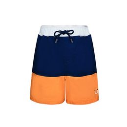 Peek U Badeshorts "Aysu" in Dunkelblau/ Orange/ Wei&szlig; - 45% | Gr&ouml;&szlig;e 122 | Kinder-bademode