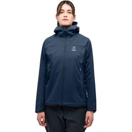 Hagl&ouml;fs Hagl&ouml;fs Softshelljacke "Move" in Dunkelblau - 61% | Gr&ouml;&szlig;e S | Damen-outdoorjacken