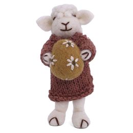Gry & Sif Dekofigur ''Sheep'' in Wei&szlig;/ Rot - (L)11 cm - 17% | Dekofiguren