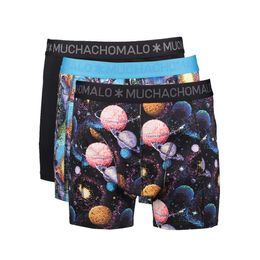 MUCHACHOMALO 3er-Set: Boxershorts in Bunt/ Schwarz - 52% | Gr&ouml;&szlig;e 3XL | Herren-waesche