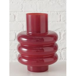 Boltze Vase "Ribbo" in Bordeaux - (H)24 x &Oslash; 17,5 cm - 24% | Kerzen-vasen