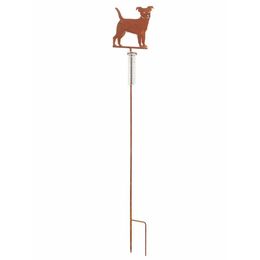 Boltze Regenmesser "Hundi" in Hellbraun - (H)119 cm - 47% | Gartendeko